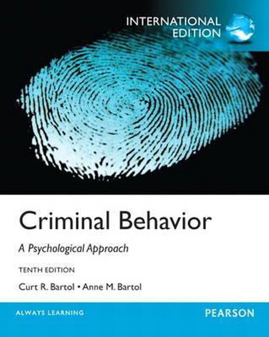 Criminal Behavior | 9780133382105 | Curt Bartol | Boeken | bol