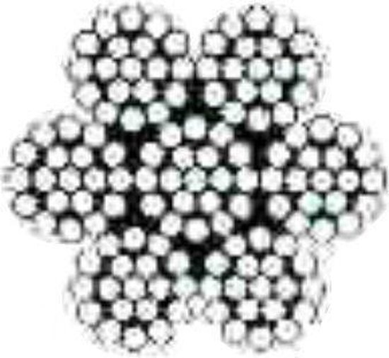 Staaldraad RVS Op Rol - 6 mm x 50 m | bol