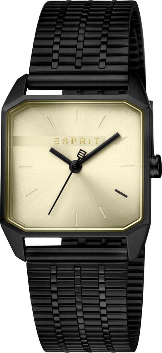 Montre Esprit Cube Ladies ES1L071M0045 - Acier - Zwart - Ø 29 | bol.com