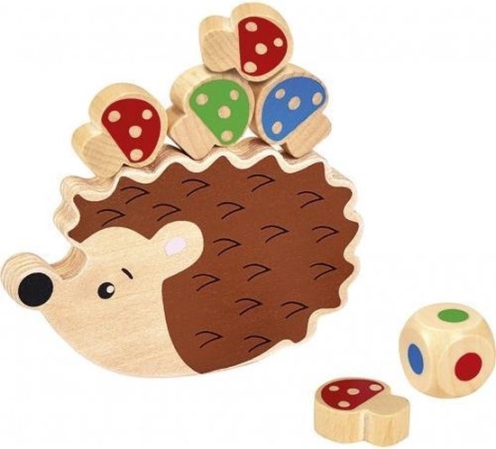 Moses Houten Evenwichtsspel Egel 12 Cm | Games | bol.com