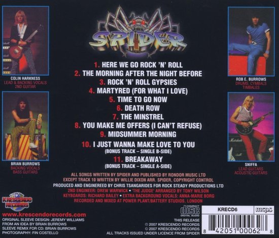 Spider - Rough Justice (CD), Spider | CD (album) | Muziek | bol