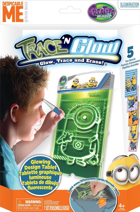 3D Trace 'n Glow Minions - Tekenbord | bol