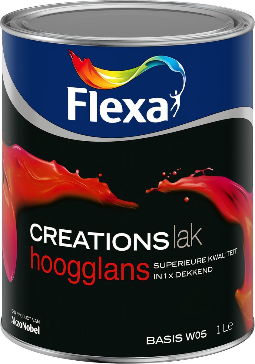 Flexa Creations - Lak Hoogglans - 3016 - Sandy Beach - 750 ml | bol.com
