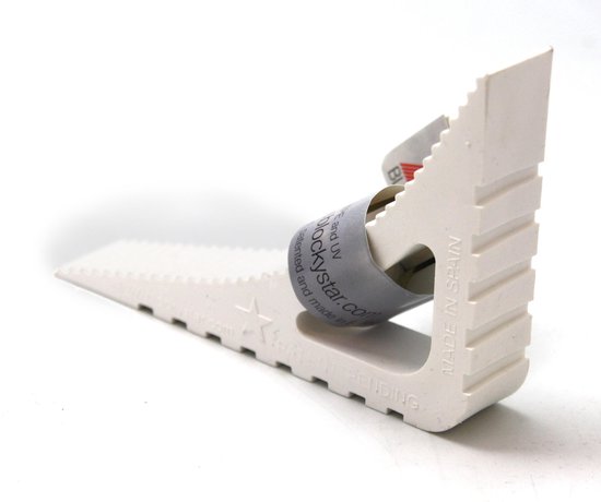 Blockystar deurstopper wit | bol