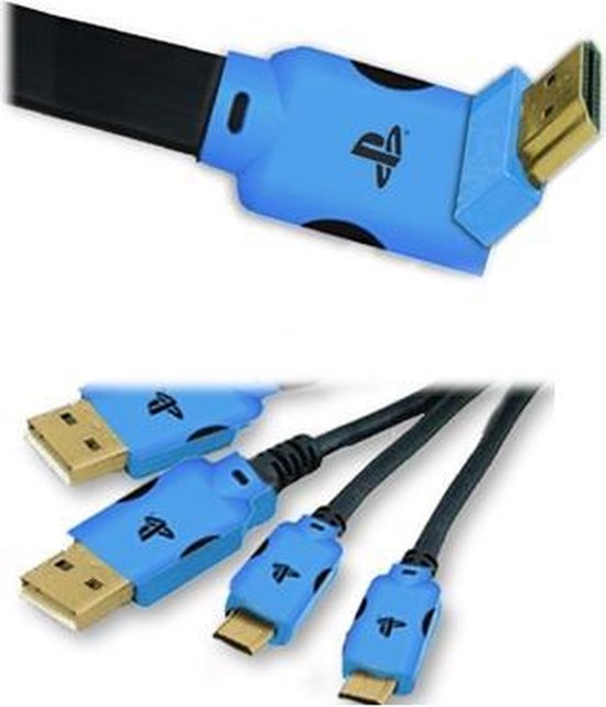 Premium Connect 'N' Charge Kit Ps4 (Official Sony License - 4Gamers ...