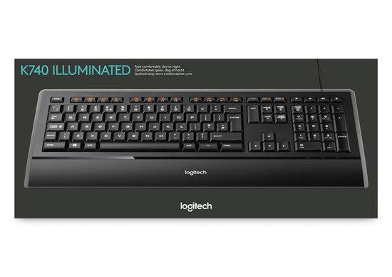 Logitech K740 Illuminated - Toetsenbord - Azerty | bol.com
