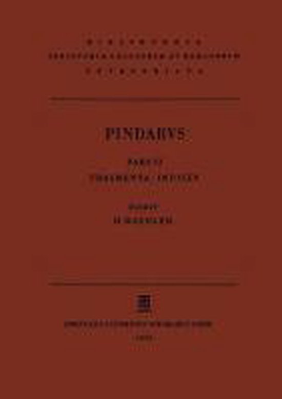 Pindari Carmina Cvm Fragmentis, Pindarus | 9783663123019 | Boeken | bol.com