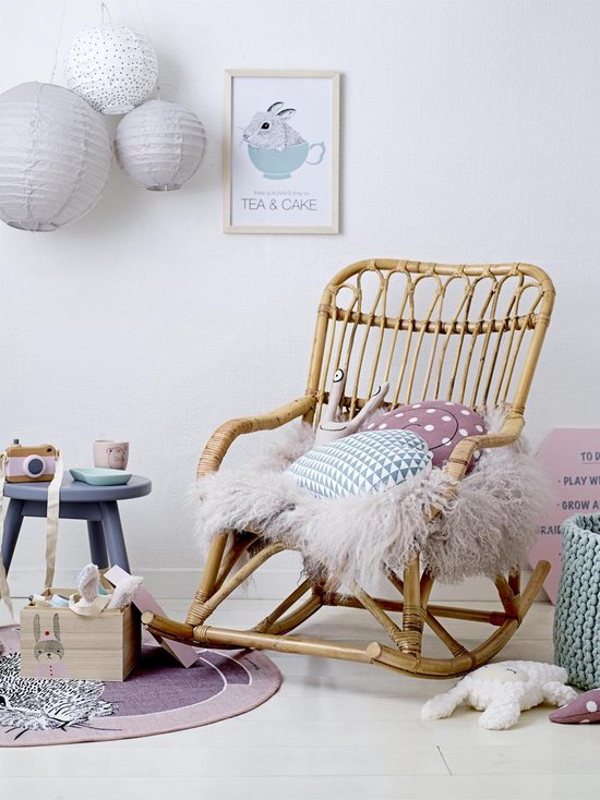 Bloomingville Mini - Opbergbox Set van 2 - Hout - Naturel/Rood/Rose ...