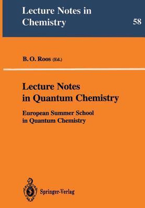 Lecture Notes in Quantum Chemistry | 9783540553717 | Boeken | bol.com