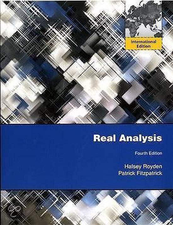 Real Analysis | 9780135113554 | Halsey Royden | Boeken | bol.com