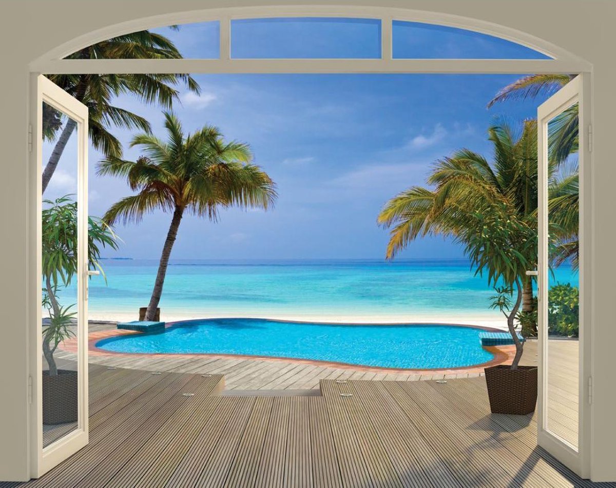 Behang strand Walltastic 245x305 cm | bol.com