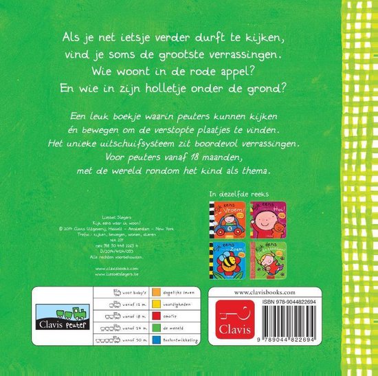 Clavis peuter - Kijk eens waar ik woon!, Liesbet Slegers | 9789044822694 | Boeken | bol