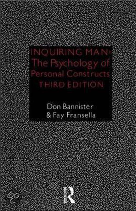 Inquiring Man, Donald Bannister | 9780415034609 | Boeken | bol.com