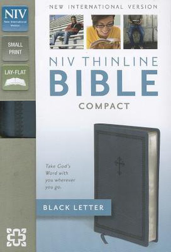 NIV, Thinline Bible, Compact, Imitation Leather, Blue, Zondervan ...