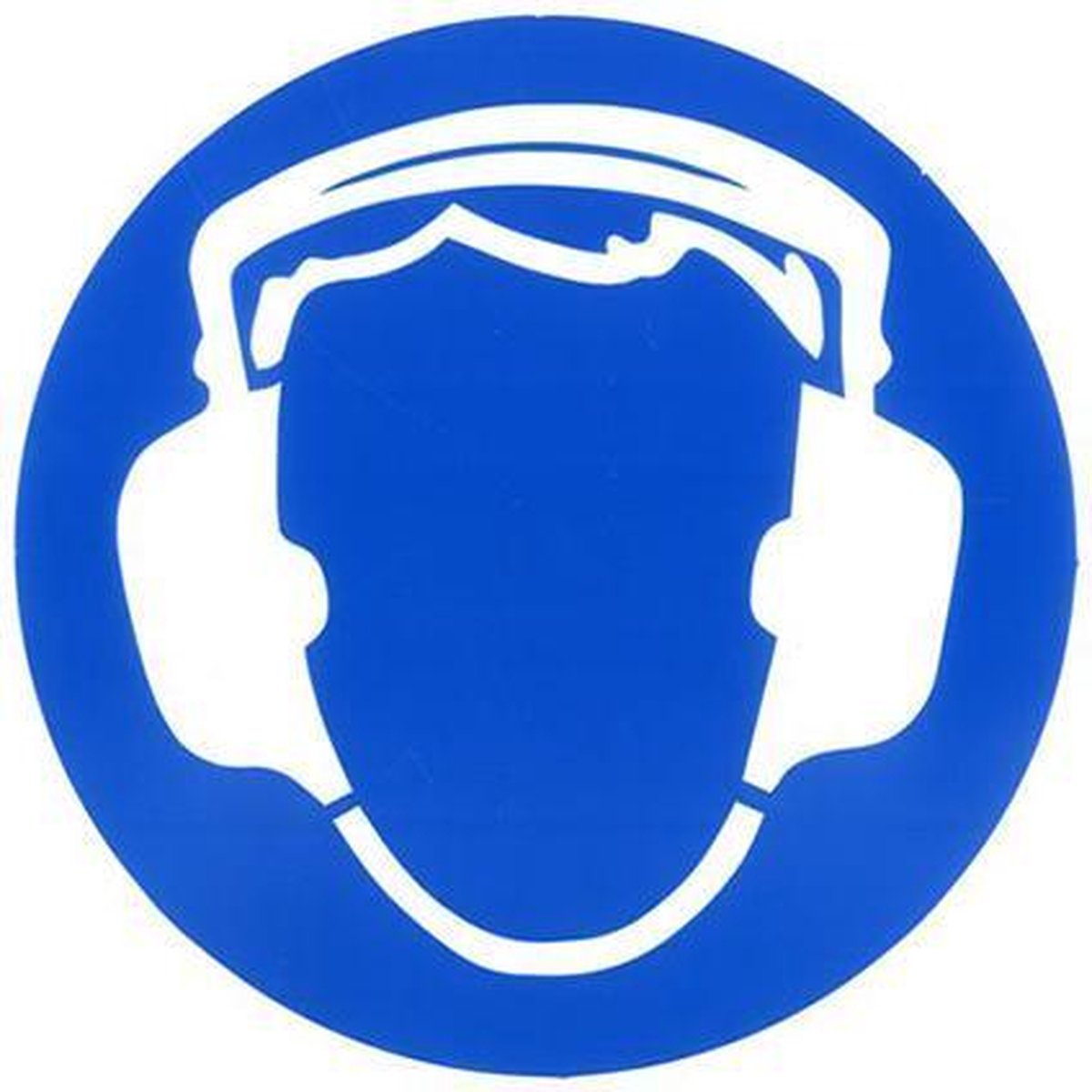 Autocollant pictogramme obligatoire protection auditive Pickup - 150 mm ...