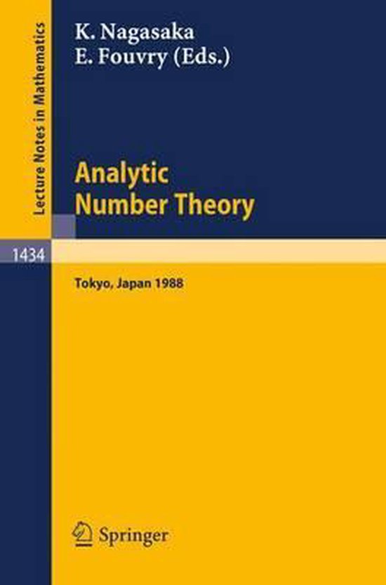 Analytic Number Theory | 9783540527879 | Boeken | bol.com Analytic Number Theory | 9783540527879 | Boeken | bol.com