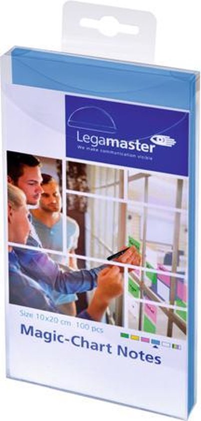 Magic-Chart Notes 10x20 cm - Blauw - 100 stuks | bol.com