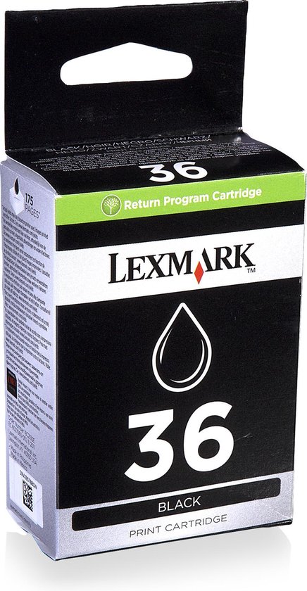 Lexmark 36 Inktcartridge - Zwart | bol