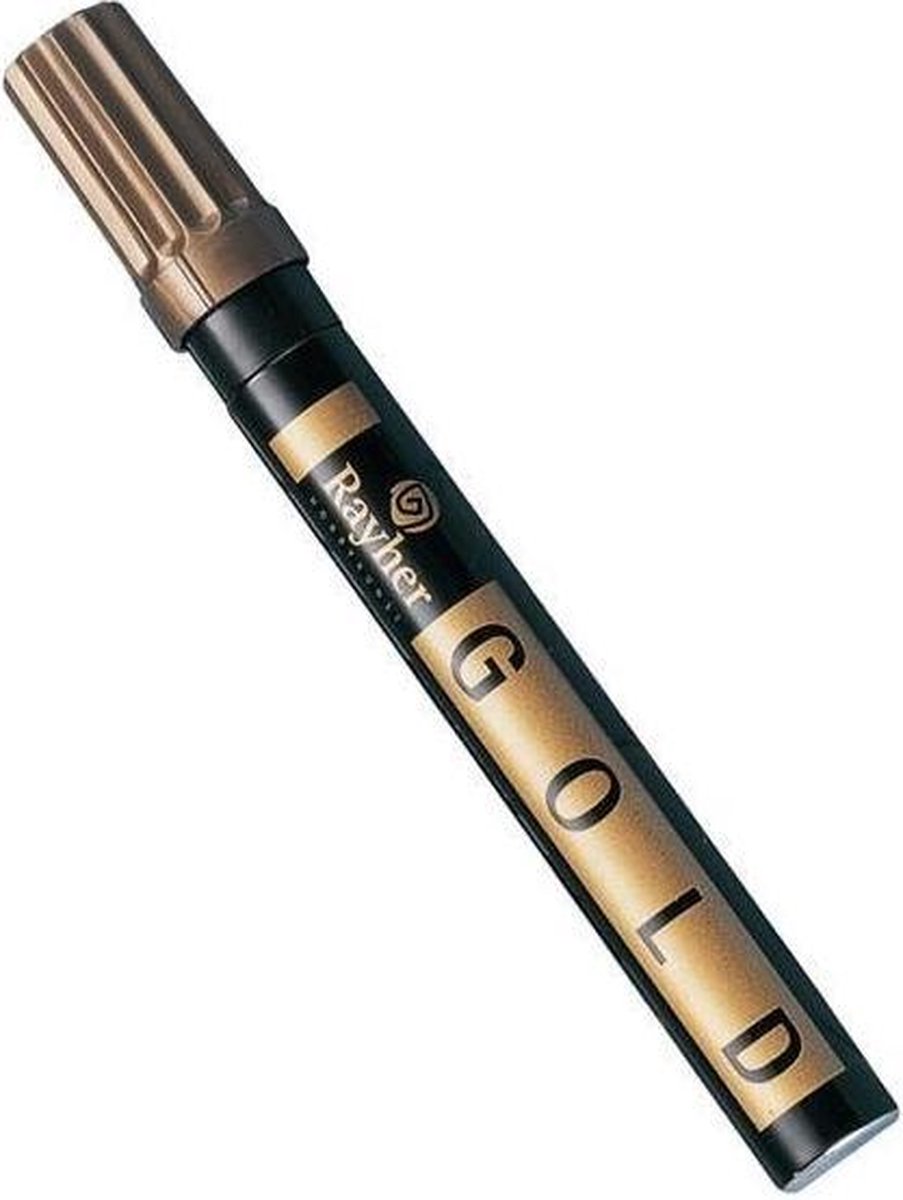 Gouden marker stift met een dikke punt - - Stiften om mee te schrijven ...