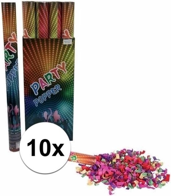10 stuks Confetti kanonnen kleuren 60 cm | bol