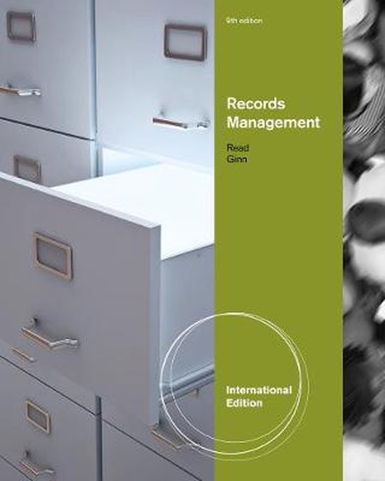 Records Management, International Edition, Judith Read | 9780840069306 ...