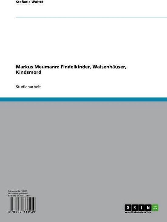 Markus Meumann: Findelkinder, Waisenhäuser, Kindsmord (ebook), Stefanie ...