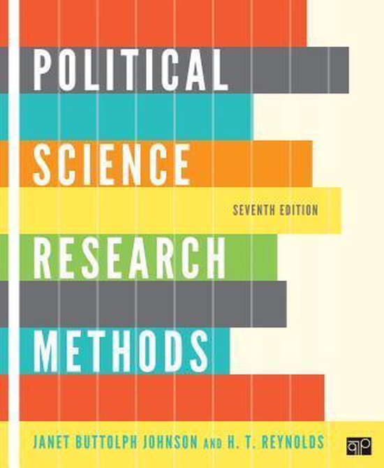 Political Science Research Methods, Dr. H. (Henry) T. Reynolds ...