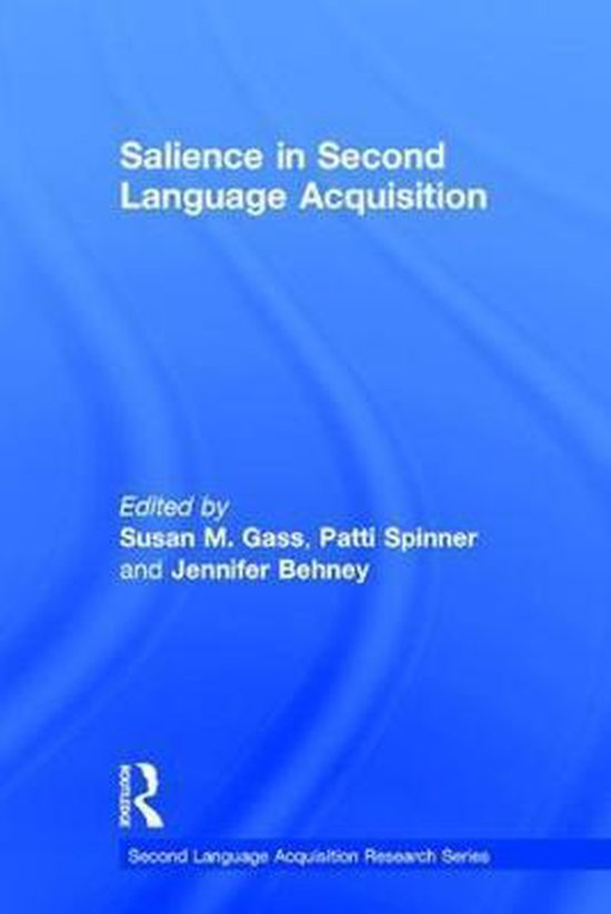 Second Language Acquisition Research Series- Salience in Second Language Acquisition |... | bol