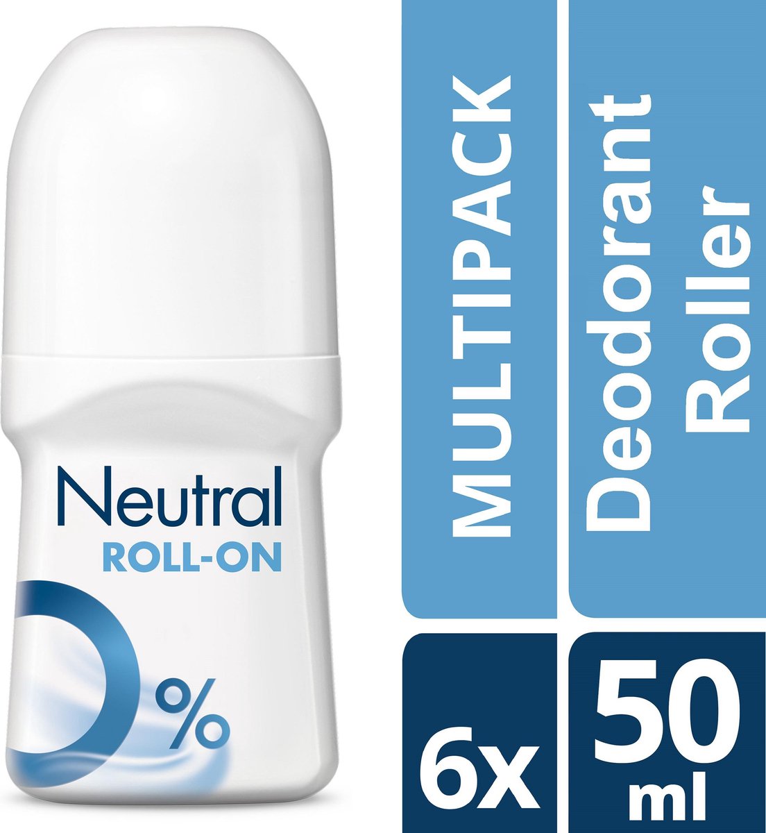 bol.com | Neutral Parfumvrij - 6 x 50 ml - Deodorant Roller