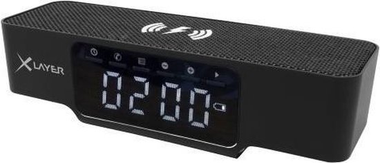 Xlayer draadloos oplader alarm klok zwart | bol