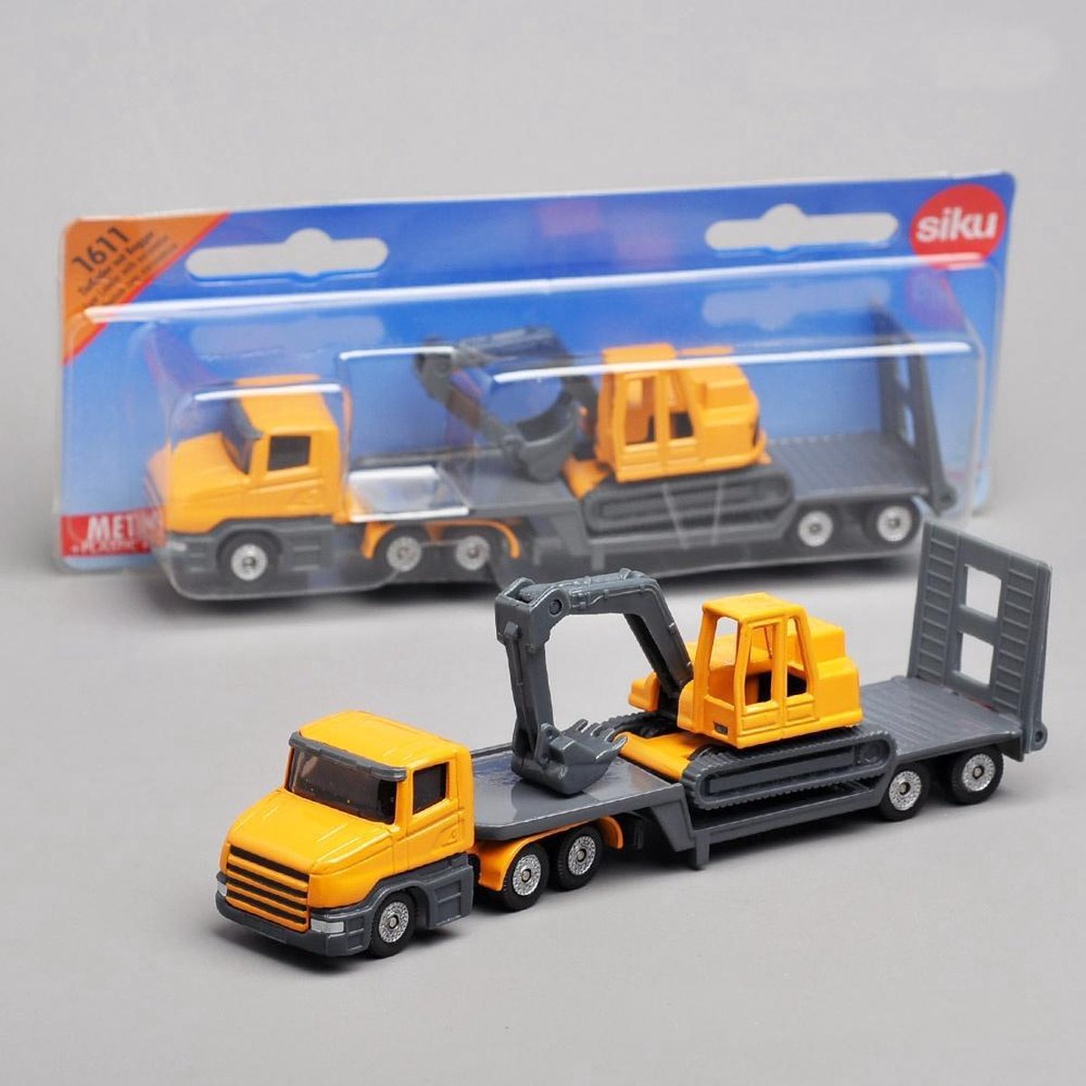 SIKU Dieplader met Shovel - Speelgoedvoertuig | bol.com
