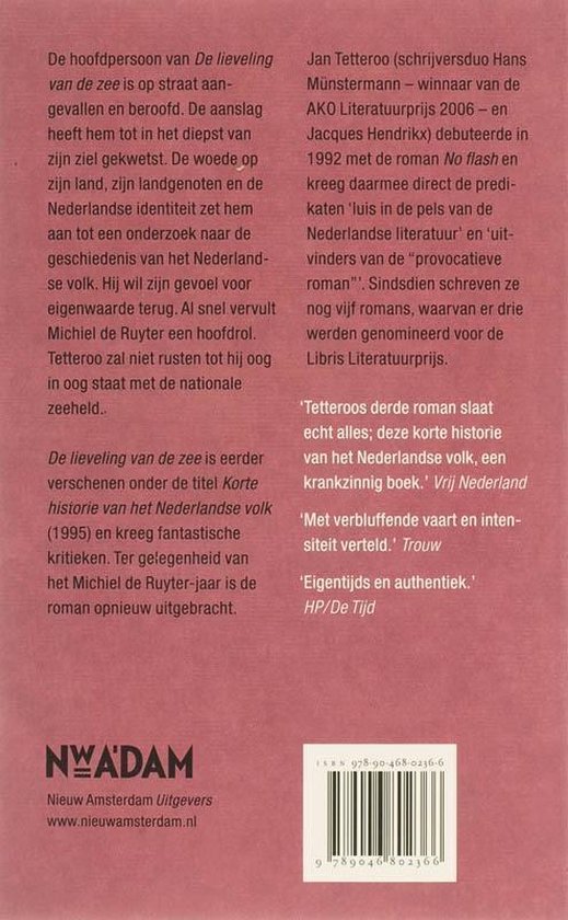 De lieveling van de zee, J. Tetteroo | 9789046802366 | Boeken | bol.com