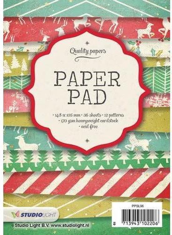 Studio Light Paper pad 36 vel 12 designs nummer 96 A6 | bol