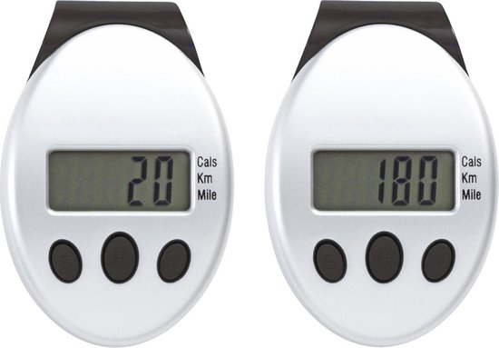 Digitale stappenteller - 2 stuks | bol.com