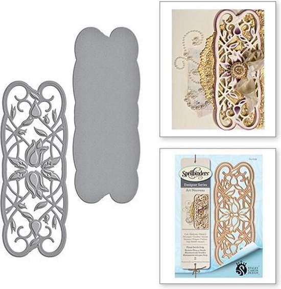 Spellbinders - Stacey Caron - Shapeabilities - Floral Swirls Strip Die ...
