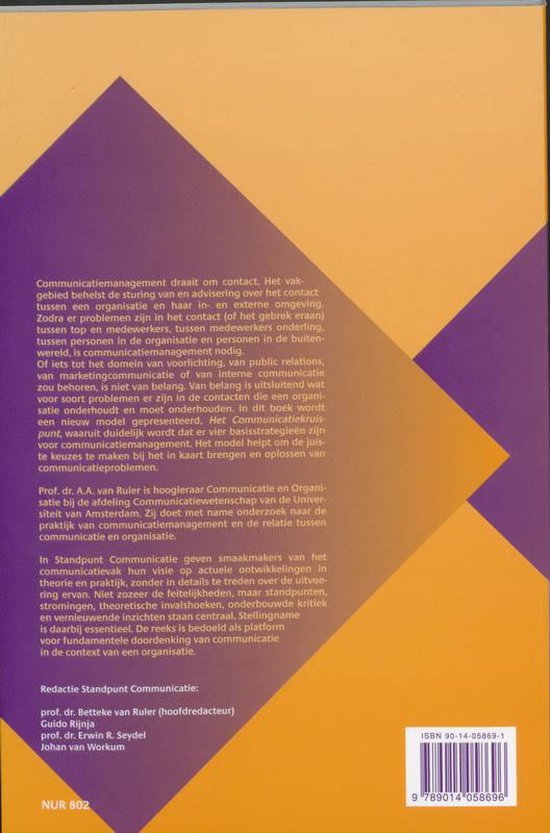 Strategisch management van communicatie - Communicatiekruispunt en ...