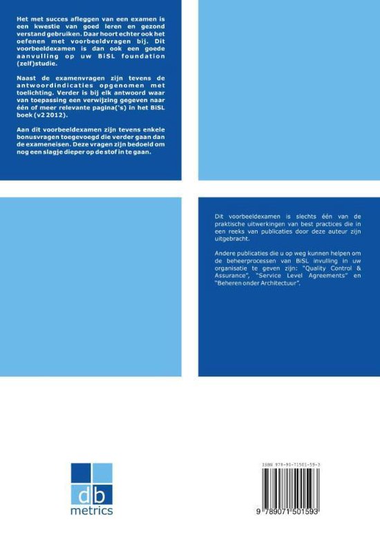 Bisl foundation voorbeeldexamen | 9789071501593 | Bart de Best | Boeken ...