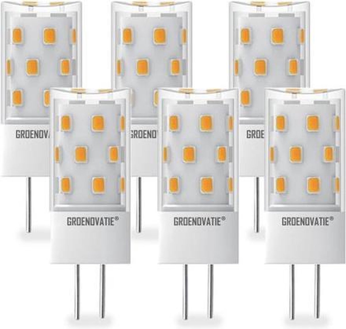 Groenovatie LED Lamp G4 Fitting - 5W - 49x18 mm - Dimbaar - 6-Pack - Warm Wit | bol.com