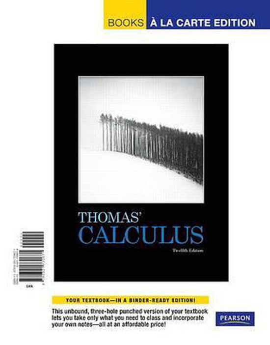 Thomas' Calculus, Books a la Carte Edition | 9780321730671 | George ...