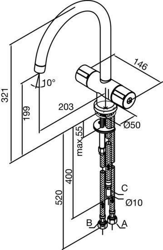 Damixa Titan voor lage druk Chroom 6200300 | bol.com