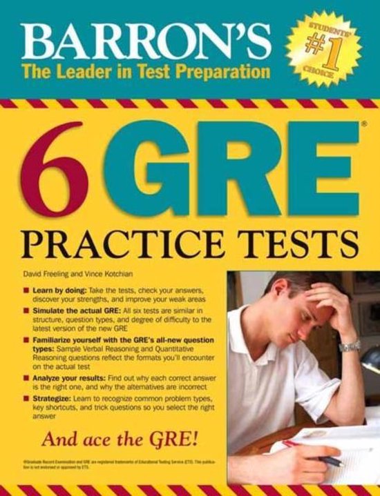 6 GRE Practice Tests, David Freeling | 9781438006291 | Boeken | bol.com