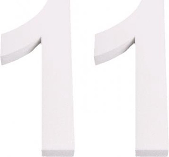 Piepschuim 11 cijfer 25 cm | bol.com