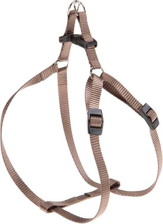 Adori Harnas Nylon Bruin - Hondenharnas - a 52-80 b 60-98x2.5 cm | bol.com