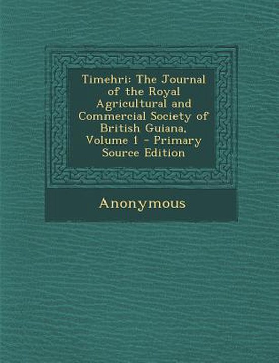 Timehri, Anonymous | 9781287772385 | Boeken | bol.com