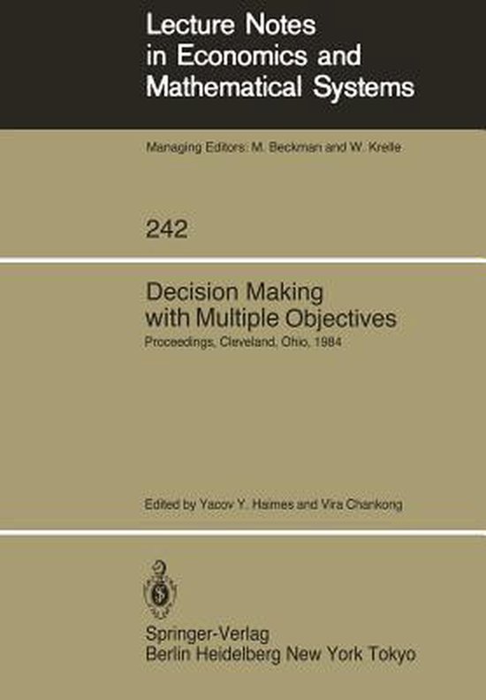 Decision Making With Multiple Objectives 9783540152231 Boeken