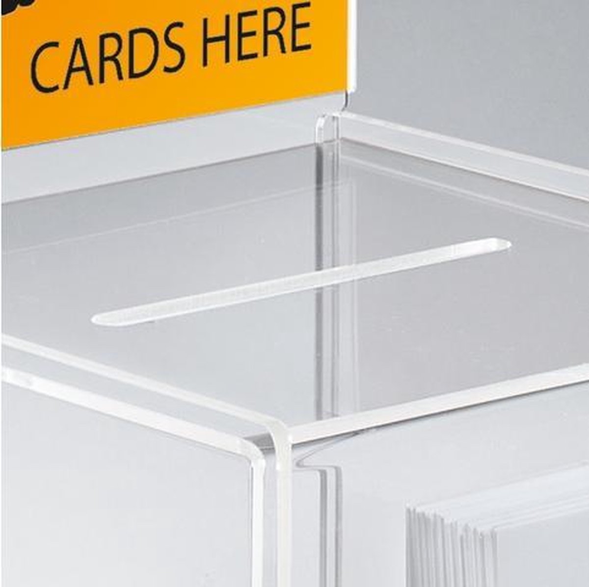 Sigel - Visitekaartbak - Transparant - met houder - 21x36x21mm ...