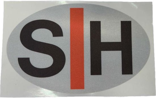 Sticker Slechthorend - Wit/rood - UV/weerbestendig reflecterend ...