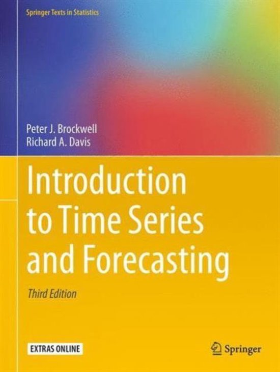 Introduction To Time Series And Forecasting 9783319298528 Peter J Introduction To Time Series And Forecasting 9783319298528 Peter J