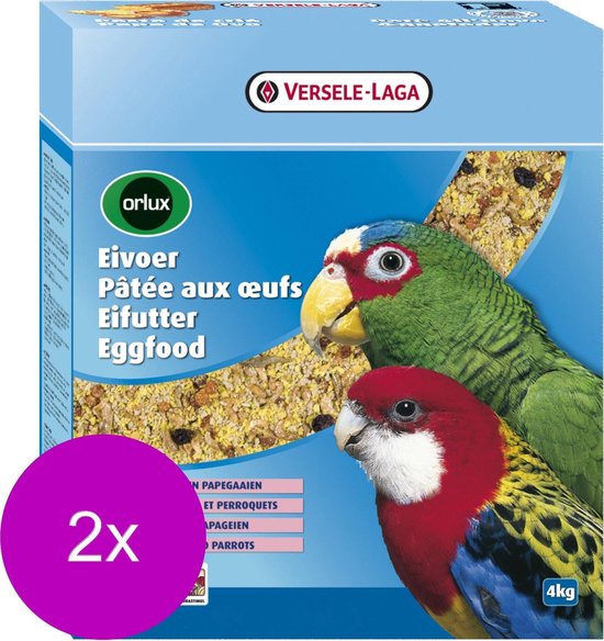 Versele-Laga Orlux Eivoer Droog Gropar/Papagaai - Vogelvoer - 2 x 4 kg | bol