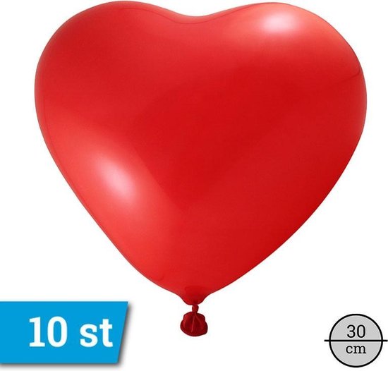 10 stuks Rode Hart Ballonnen 25cm SHB07/FIG-07 | bol
